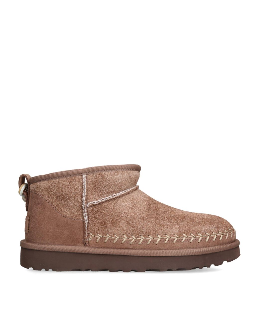 UGG Suede Ultra Mini Boots in Brown | Lyst