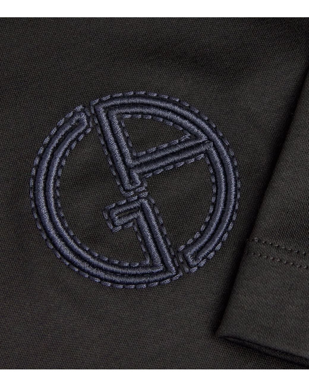 Giorgio Armani Interlock Logo T-Shirt in Black for Men | Lyst