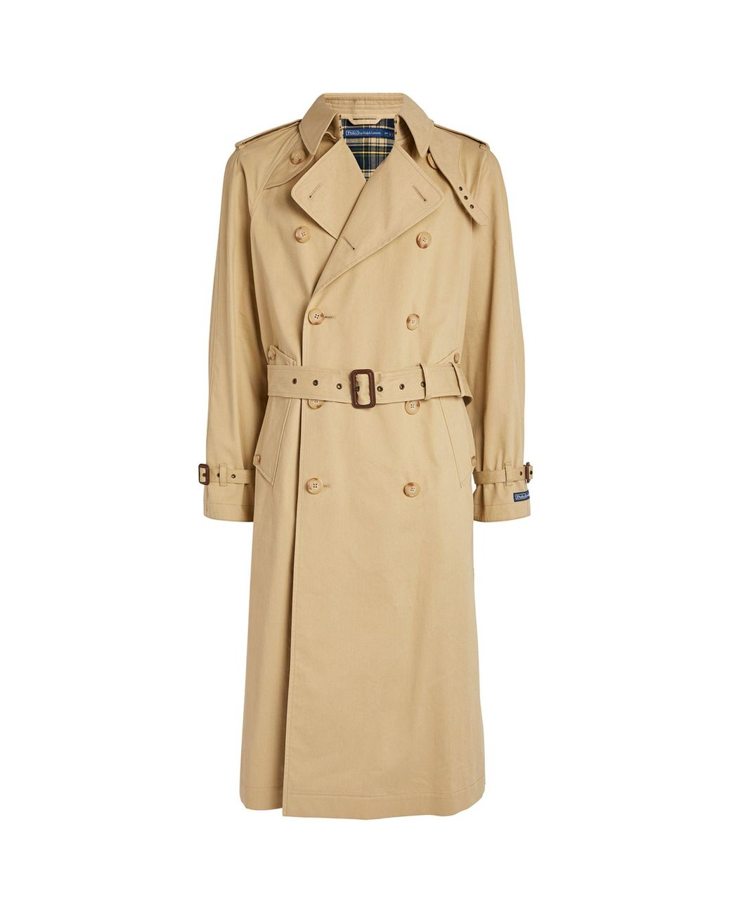 Polo Ralph Lauren Double-breasted Trench Coat in Natural for Men | Lyst