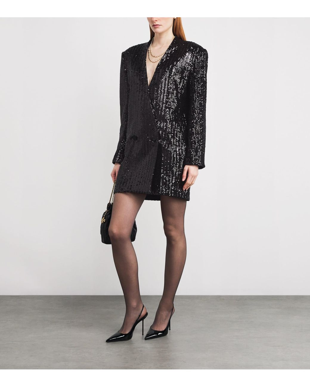 Anine Bing Sequinned Veneda Mini Dress in Black | Lyst UK