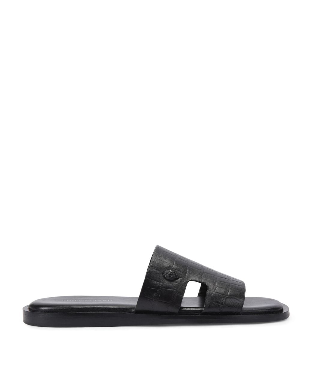 Kurt Geiger Leather Bond Slides in Black for Men | Lyst UK