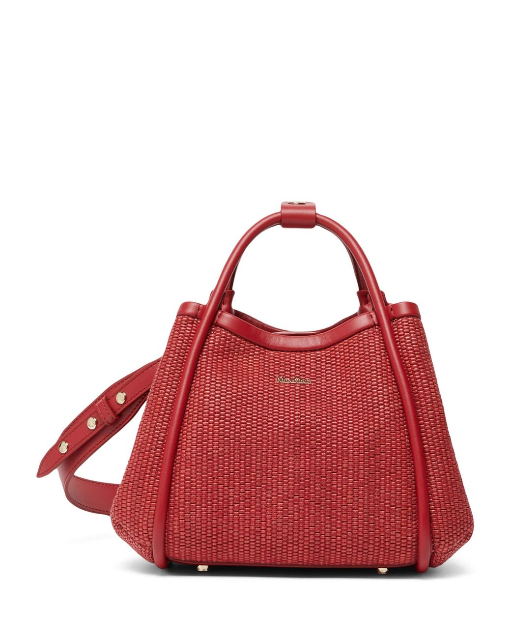 Max Mara Extra-Small Marine Top-Handle Bag in Red | Lyst