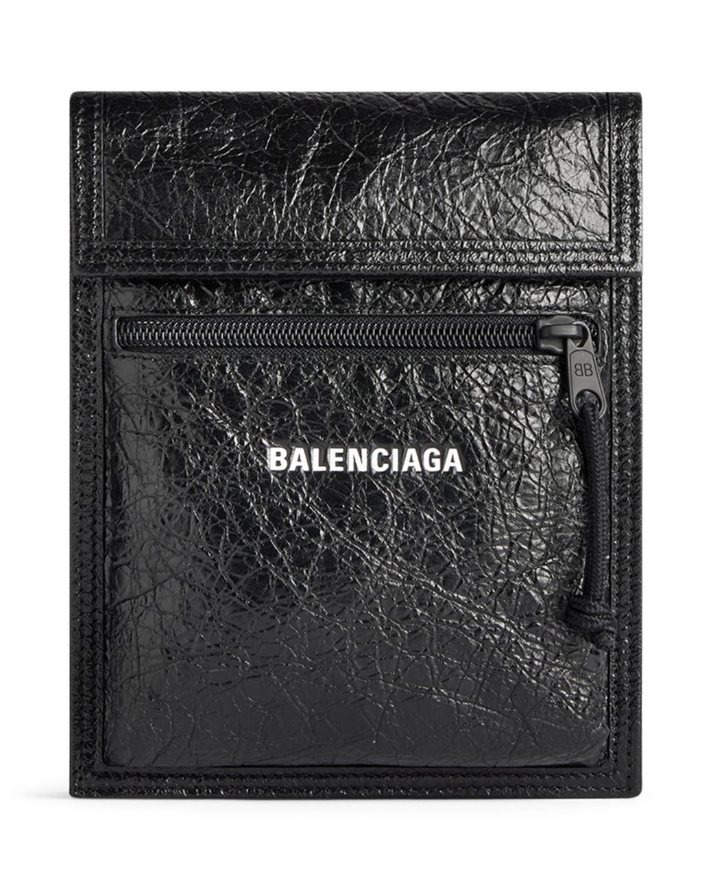 Balenciaga Small Explorer Pouch in Black for Men | Lyst