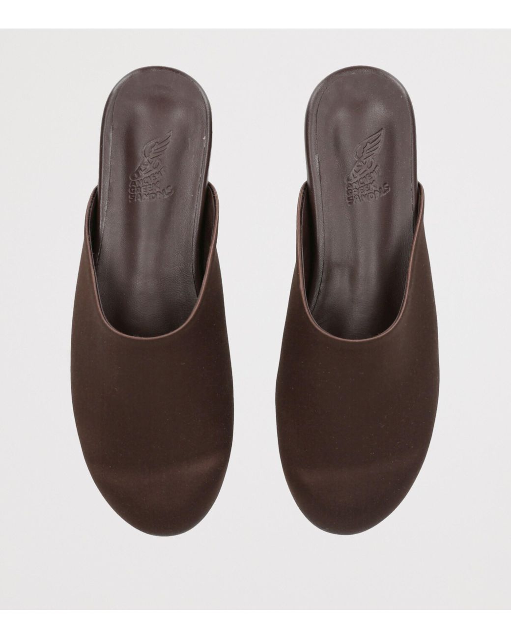 Ancient Greek Sandals Satin The Slipper Slippers in Brown | Lyst
