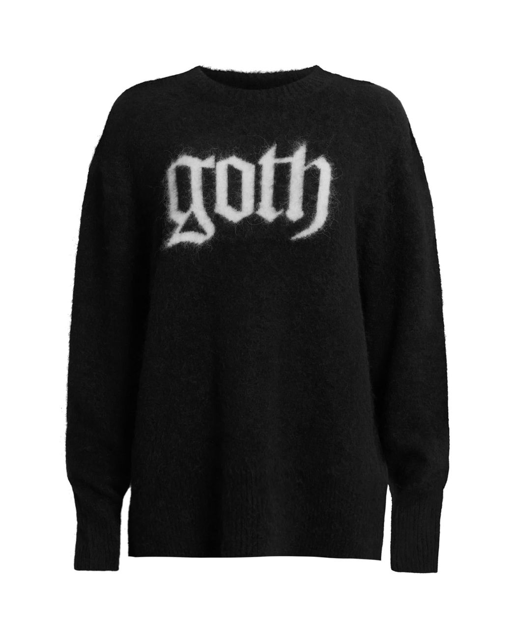 AllSaints Wool-Blend Goth Sweater in Black | Lyst