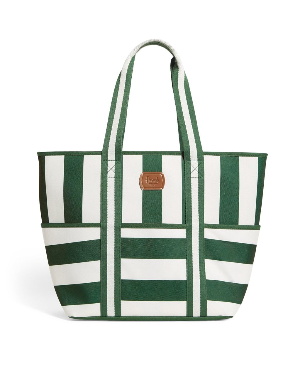 Harrods Striped Cooler Tote Bag in Green | Lyst