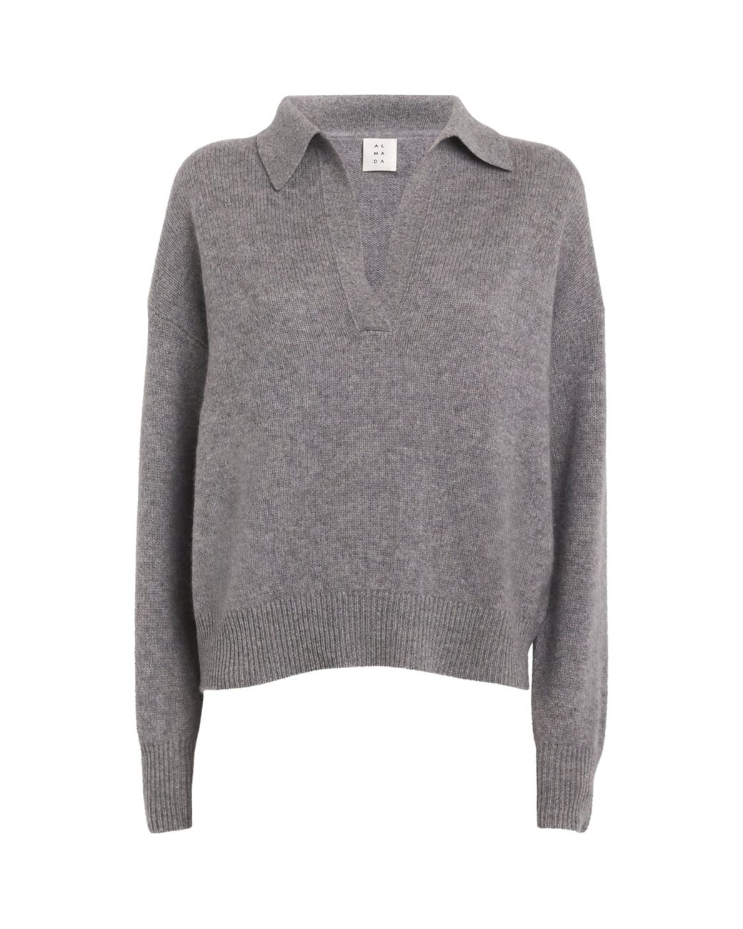 Almada Label Brushed Cashmere Kaia Sweater in Gray | Lyst