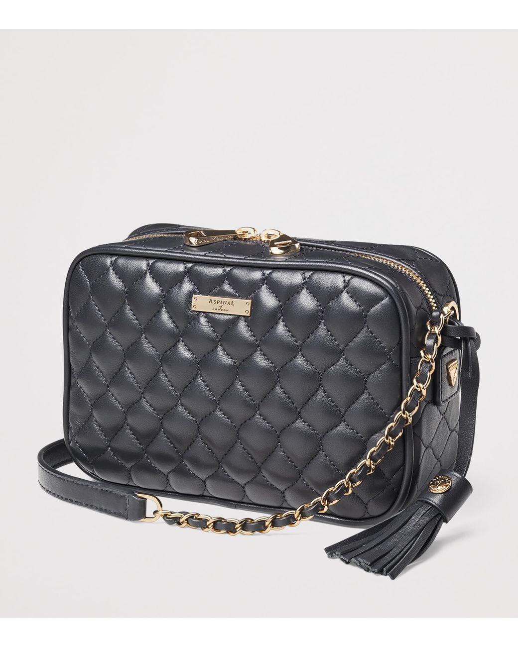 Aspinal of London Leather Alice Cross-Body Bag in Black | Lyst