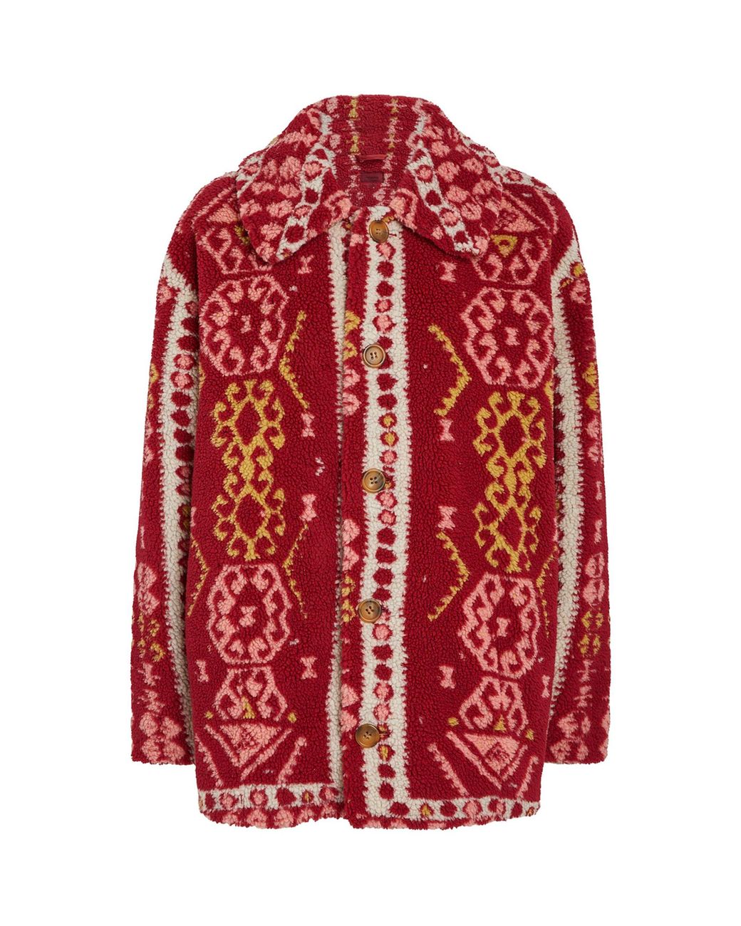 Mother The Warm And Fuzzy Jacket in Red | Lyst