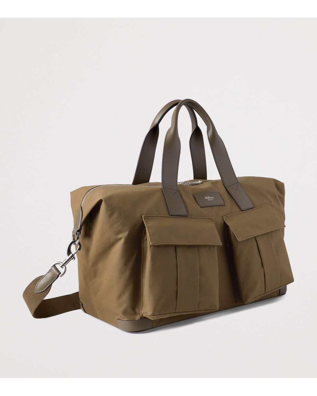 Mulberry Waxed Cotton Clipper Holdall in Brown for Men | Lyst