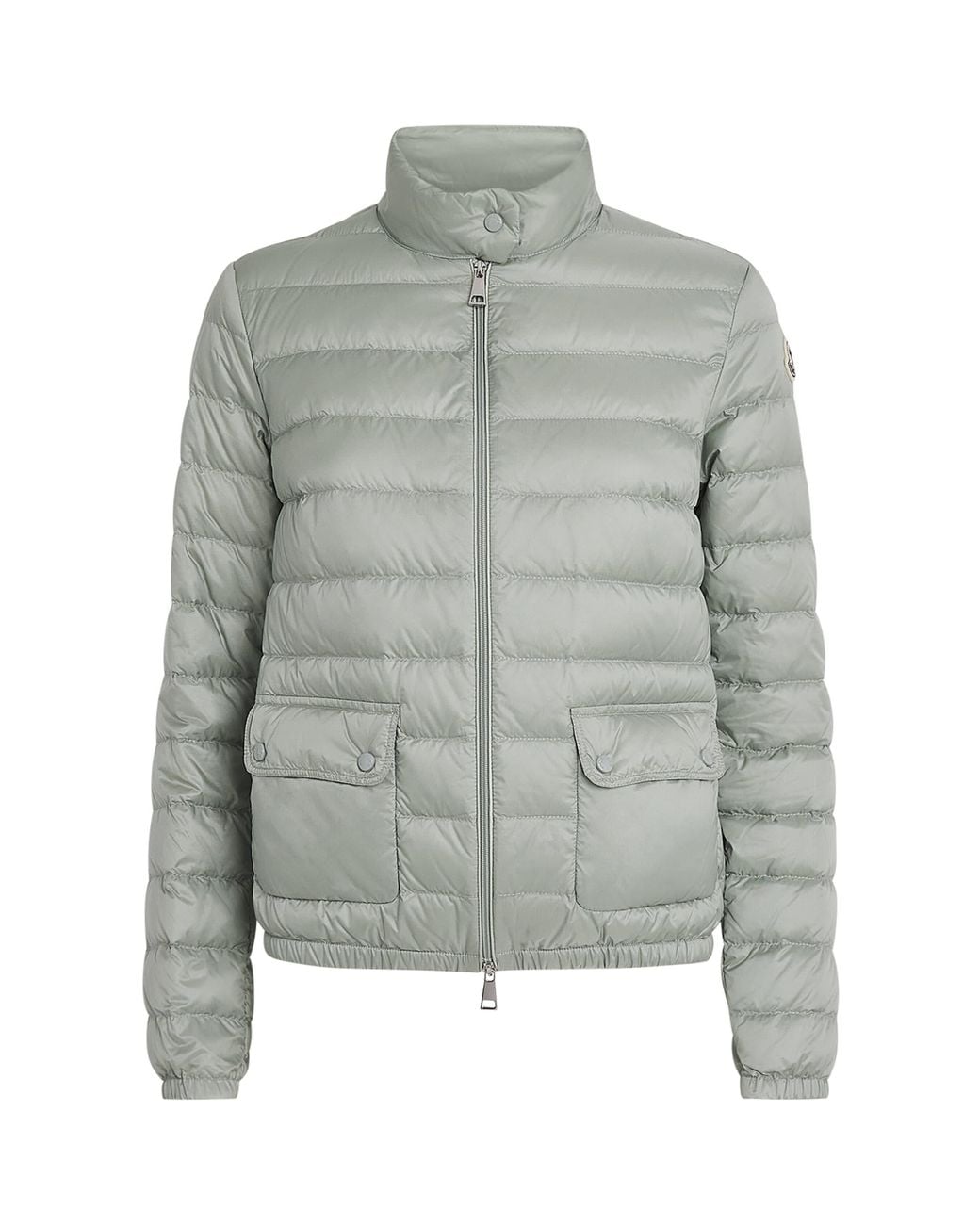 Moncler Lans Short Down Jacket in Grey | Lyst UK