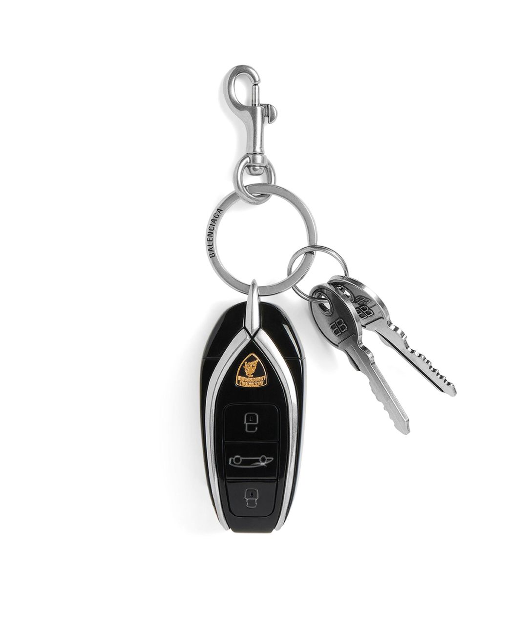 Balenciaga X Lamborghini Car Key Charm Keyring in White | Lyst