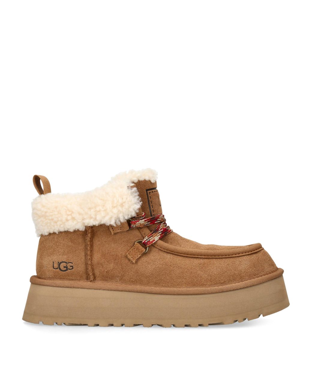 UGG Suede Funkarra Cabin Flatform Boots 45 in Brown | Lyst