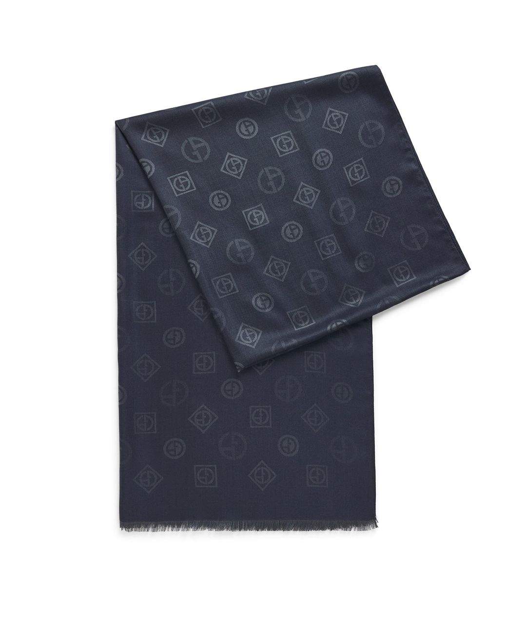 Giorgio Armani Silk Jacquard Stole Scarf in Blue for Men | Lyst UK