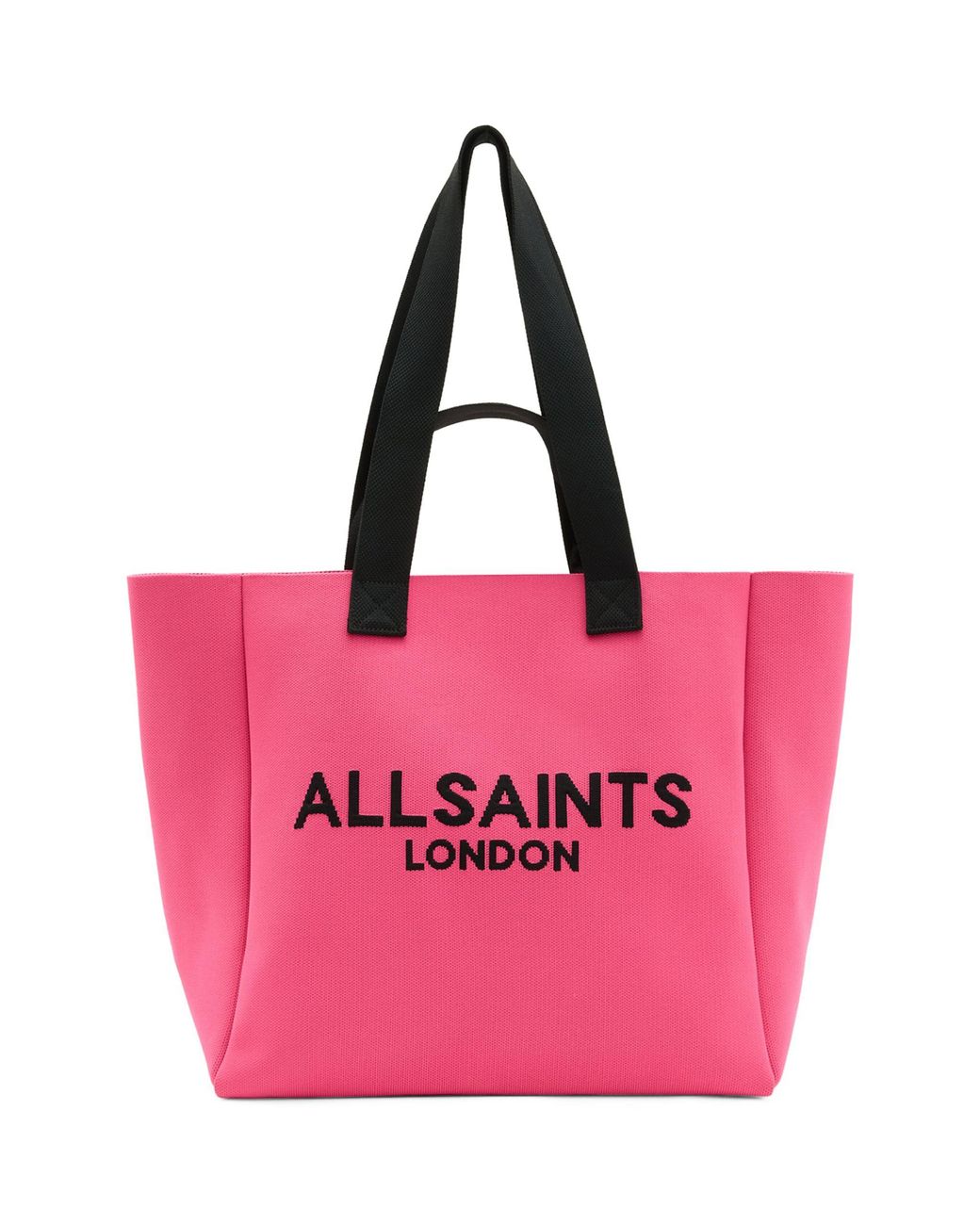AllSaints Logo Print Izzy Tote Bag in Pink | Lyst