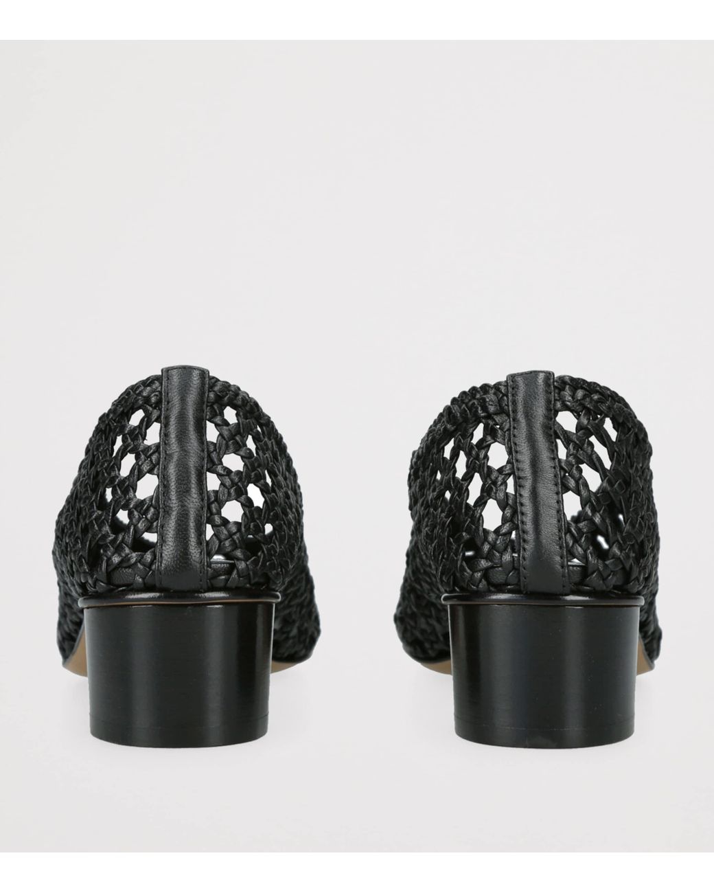 Le Monde Beryl Leather Woven Pumps 40 in Black | Lyst