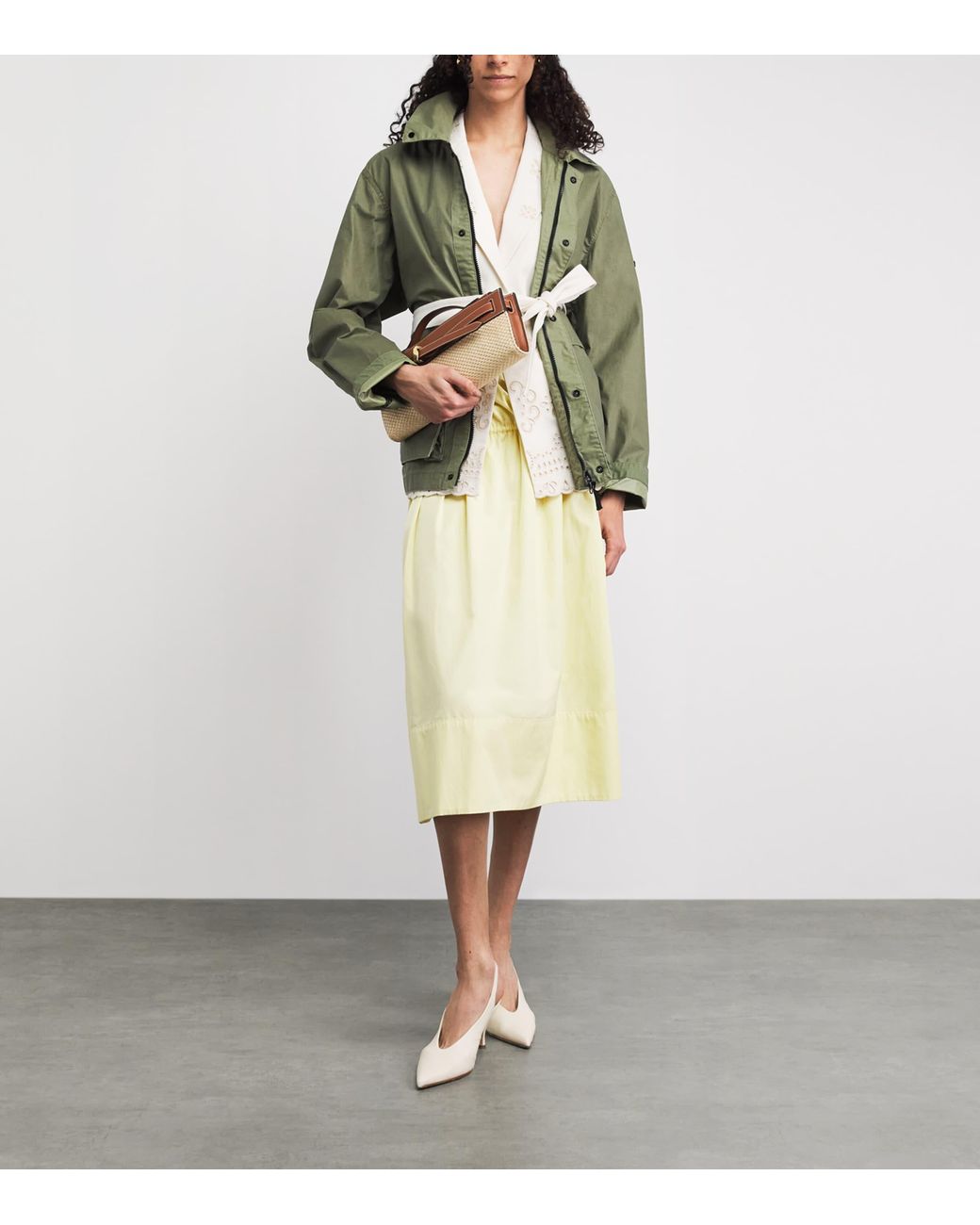 Veronica Beard Eyelet Townes Belted Blazer in White | Lyst UK