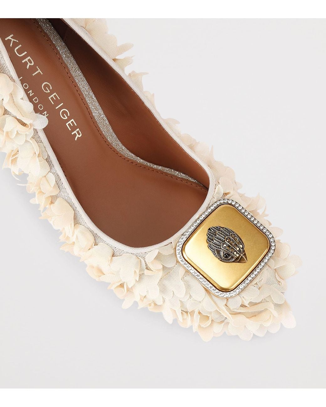 Kurt Geiger Embellished Pimlico Pumps in Metallic | Lyst