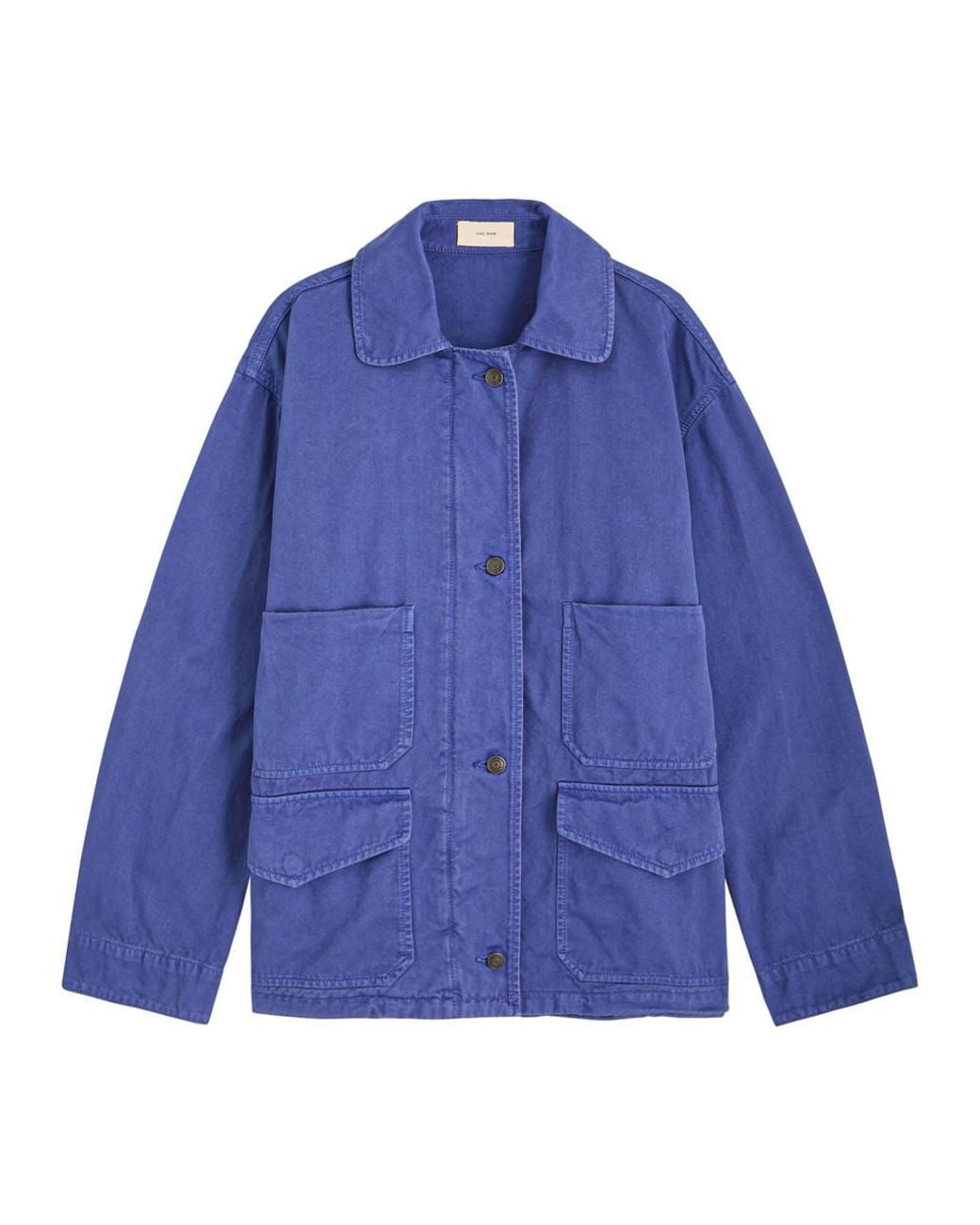 The Row Jolene Twill Jacket in Blue | Lyst