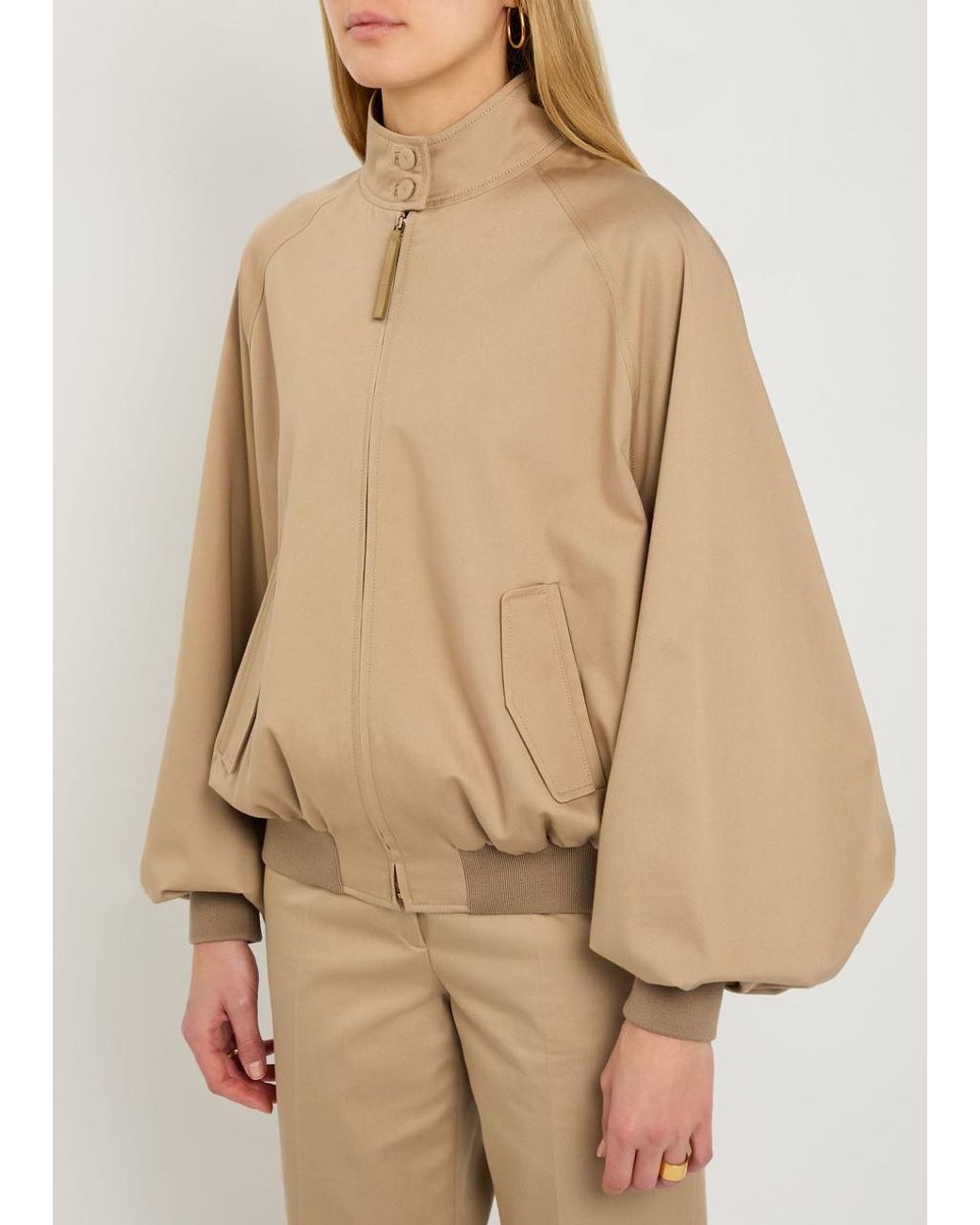 Gabriela Hearst Wynne Cotton Jacket in Natural | Lyst UK