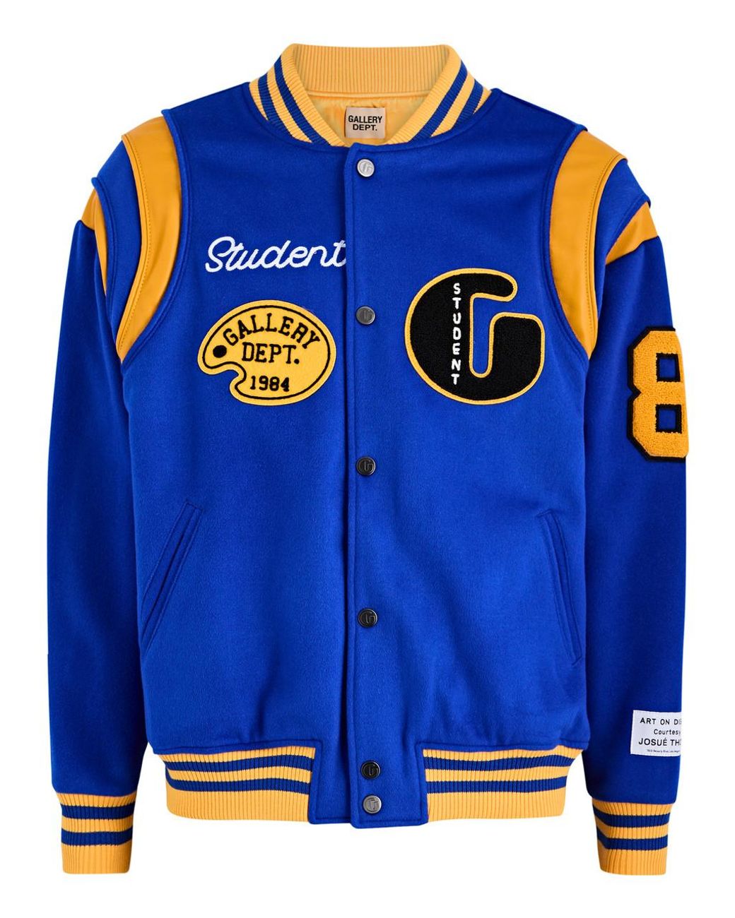 GALLERY DEPT. Logo Panelled Wool-Blend Varsity Jacket in Blue for Men ...