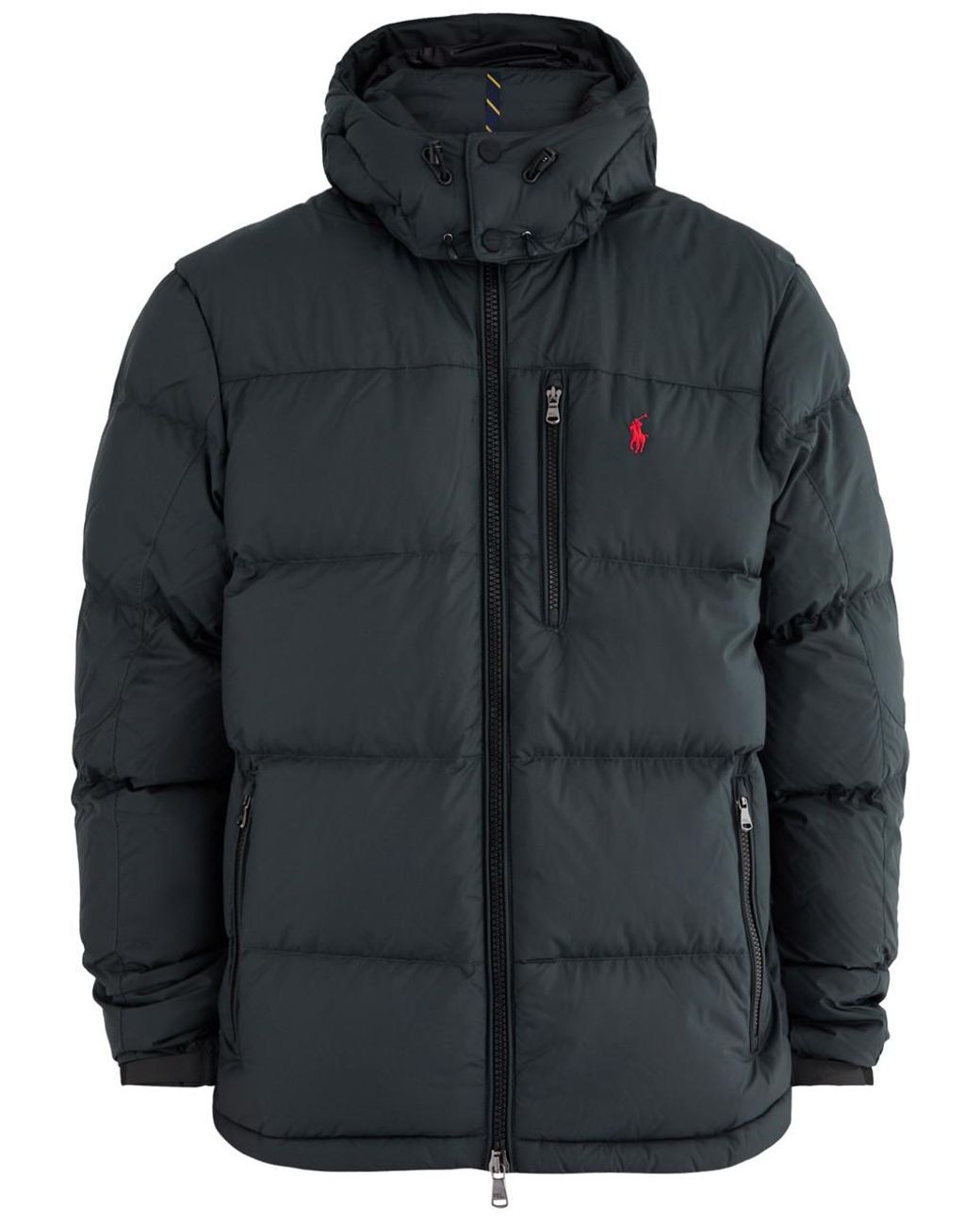 Polo Ralph Lauren Quilted Hooded Shell Jacket in Black for Men | Lyst