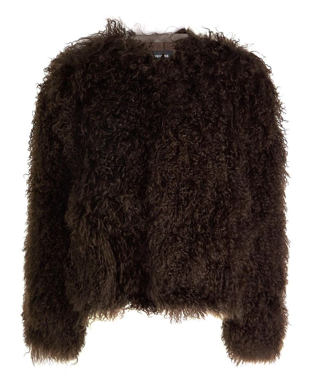 Meotine Carly Shearling Jacket in Black | Lyst