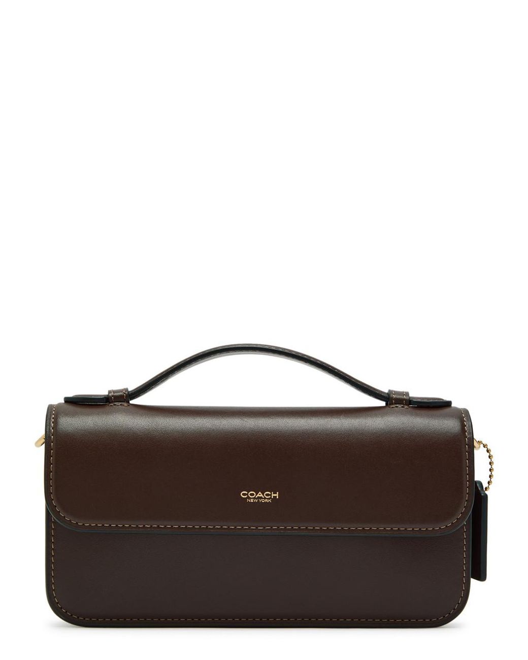 COACH Elora Leather Cross-Body Bag in Brown | Lyst