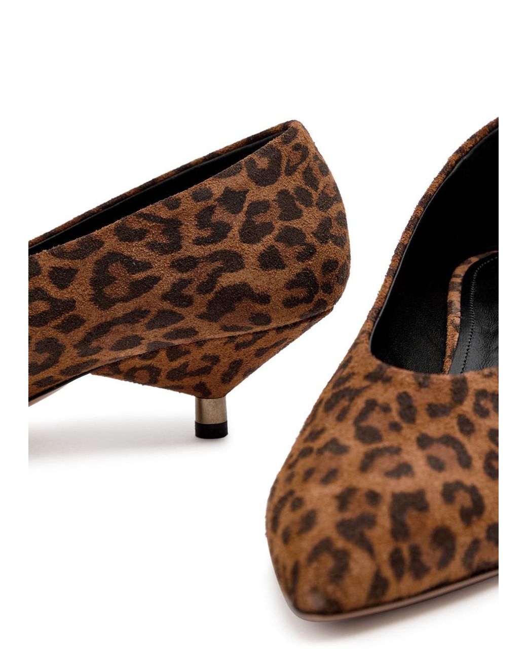 Isabel Marant Ebisa 45-Print Brushed Suede Pumps in Brown | Lyst
