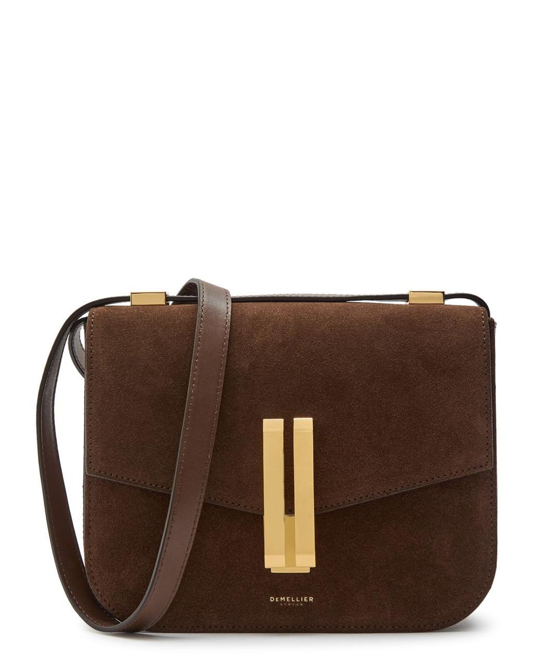 DeMellier The Vancouver Grained Leather Cross-Body Bag in Brown | Lyst