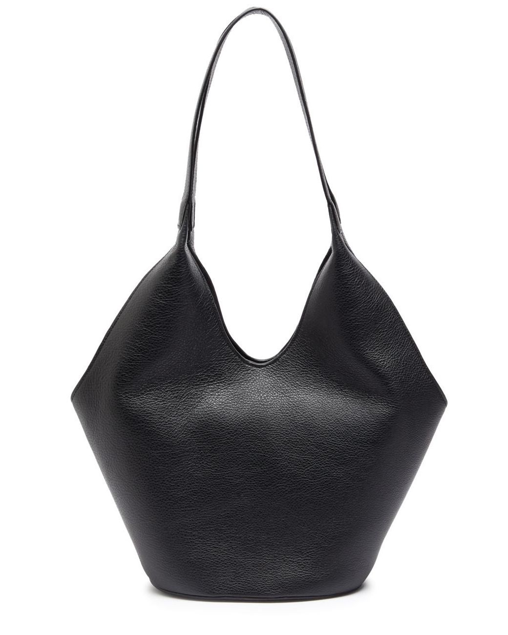 Aesther Ekme Phantom Grained Leather Bucket Bag in Black | Lyst