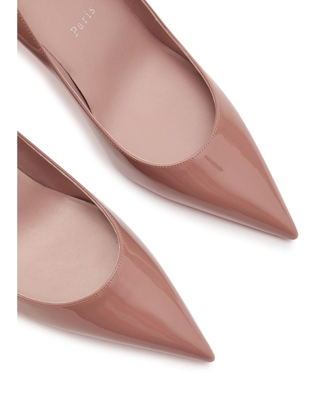 Christian Louboutin Miss Z 80 Patent Leather Pumps in Pink | Lyst