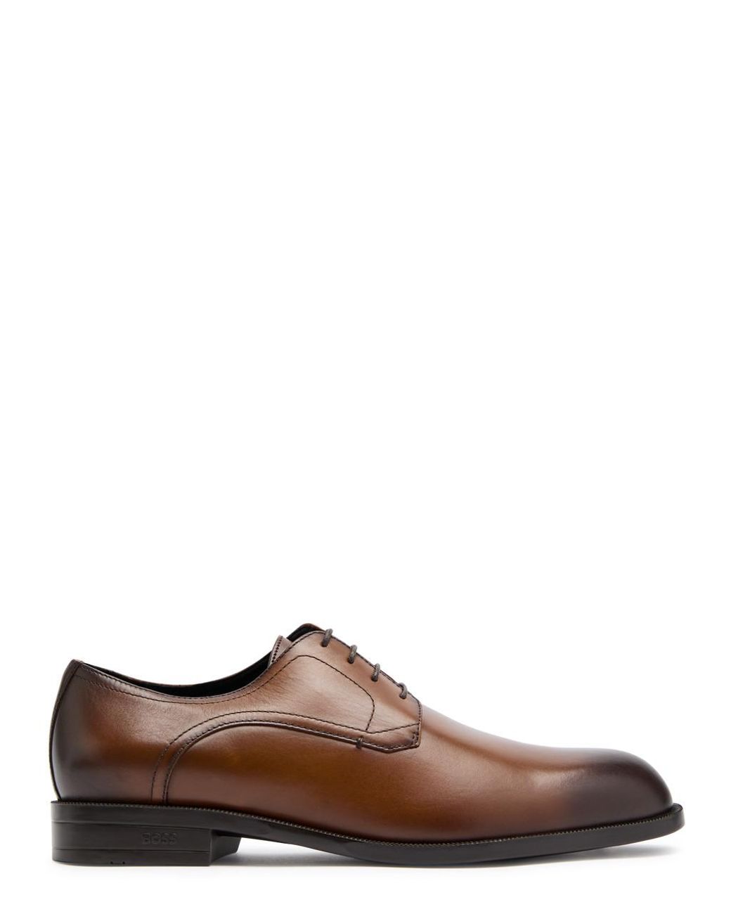 BOSS Tayil Dégradé Leather Derby Shoes in Brown for Men | Lyst UK