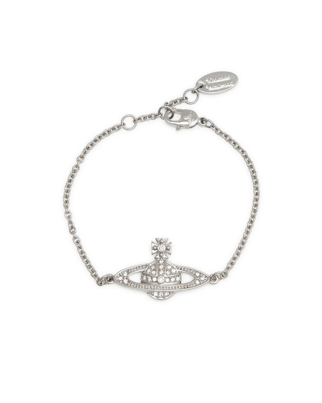 Vivienne Westwood Mini Bas Relief Orb Bracelet in White | Lyst