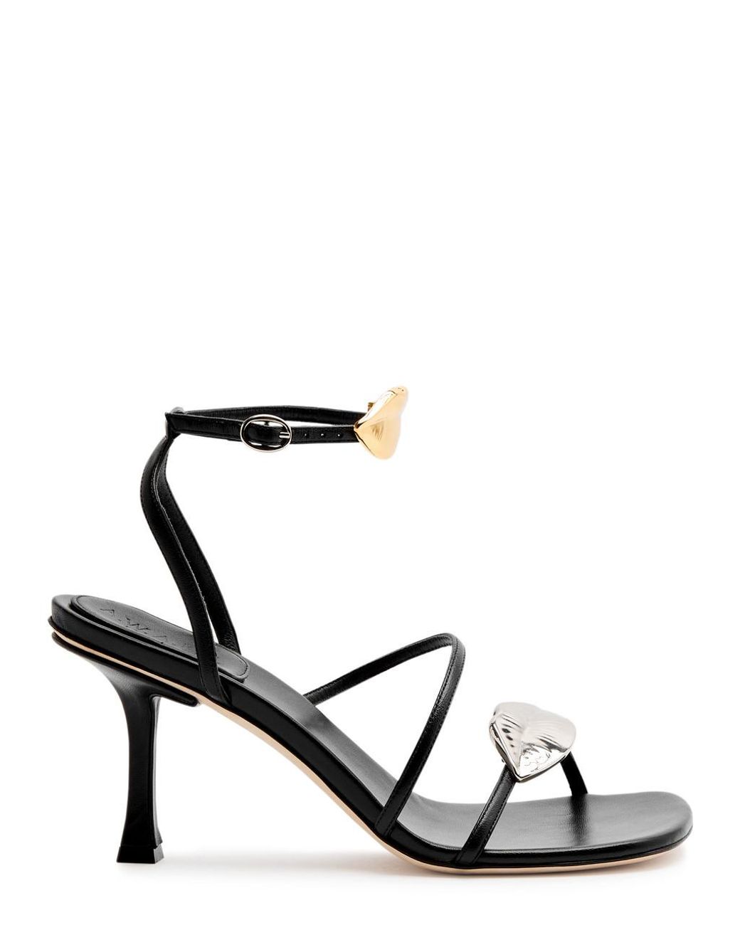 A.W.A.K.E. MODE Beta Kiss 80 Leather Sandals in White | Lyst