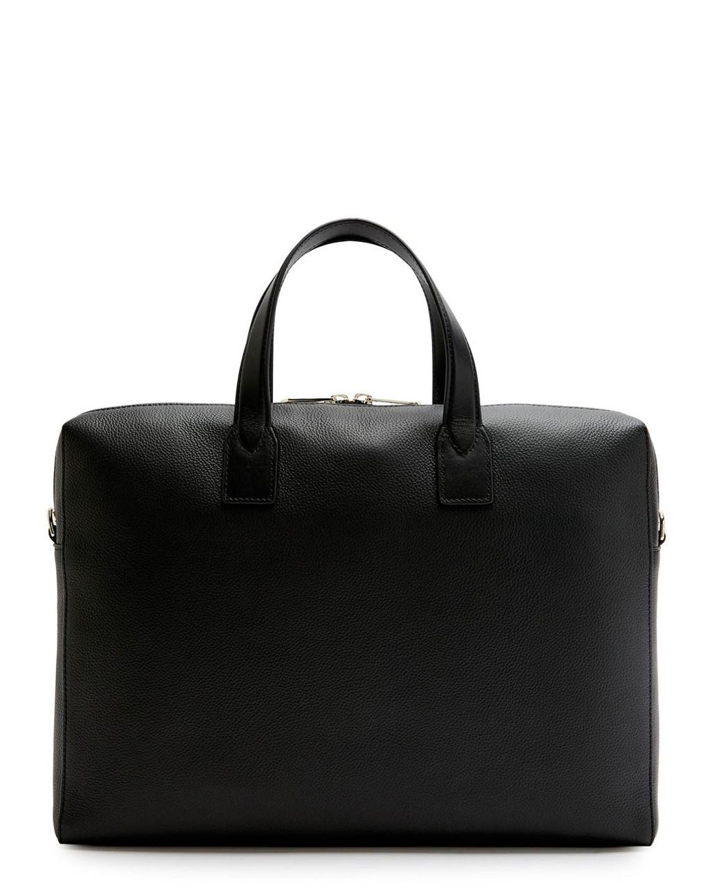 Paul Smith Striped Grained Leather Briefcase in Black for Men | Lyst
