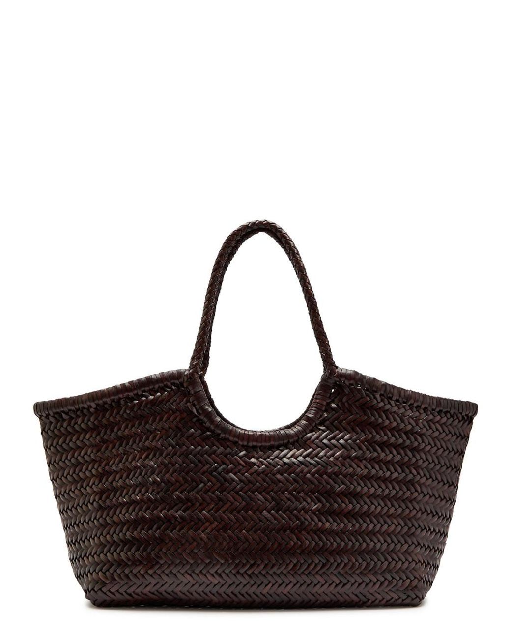 Dragon Diffusion Nantucket Big Woven Leather Tote Bag in Brown | Lyst