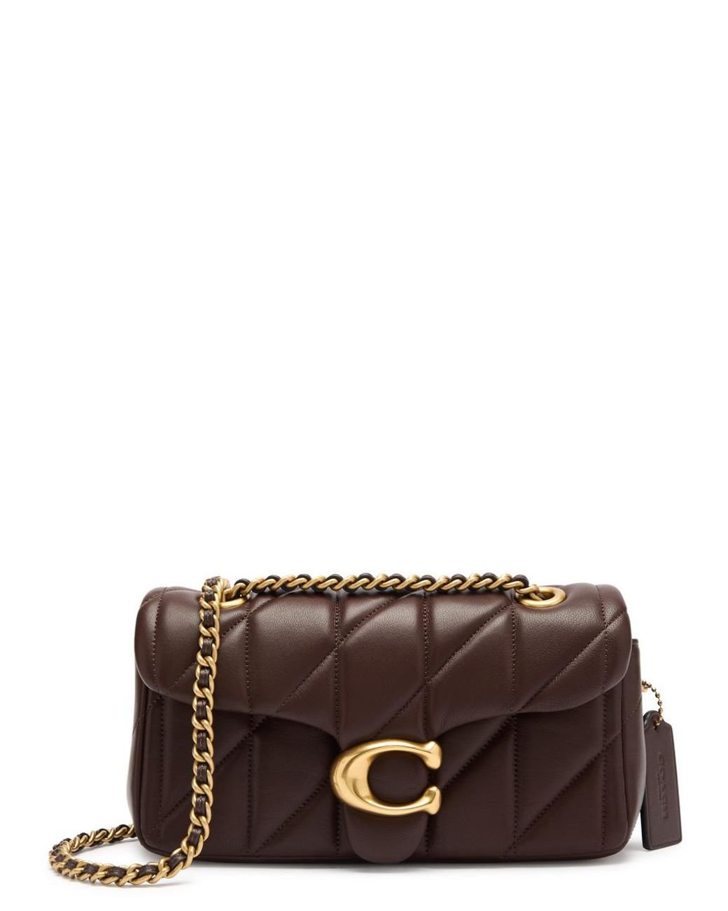 COACH Tabby 20 Quilted Leather Shoulder Bag in Brown | Lyst