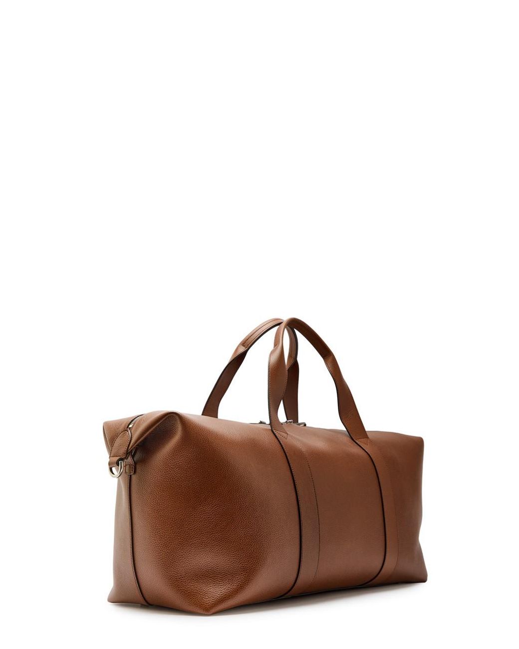 Mulberry Heritage Medium Clipper Grained Leather Holdall in Brown for ...