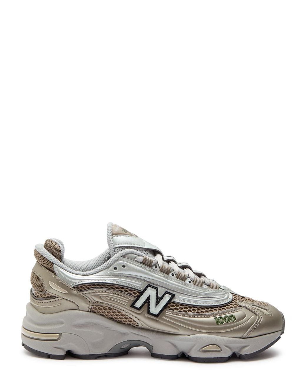 New Balance 1000 Panelled Mesh Sneakers in White | Lyst