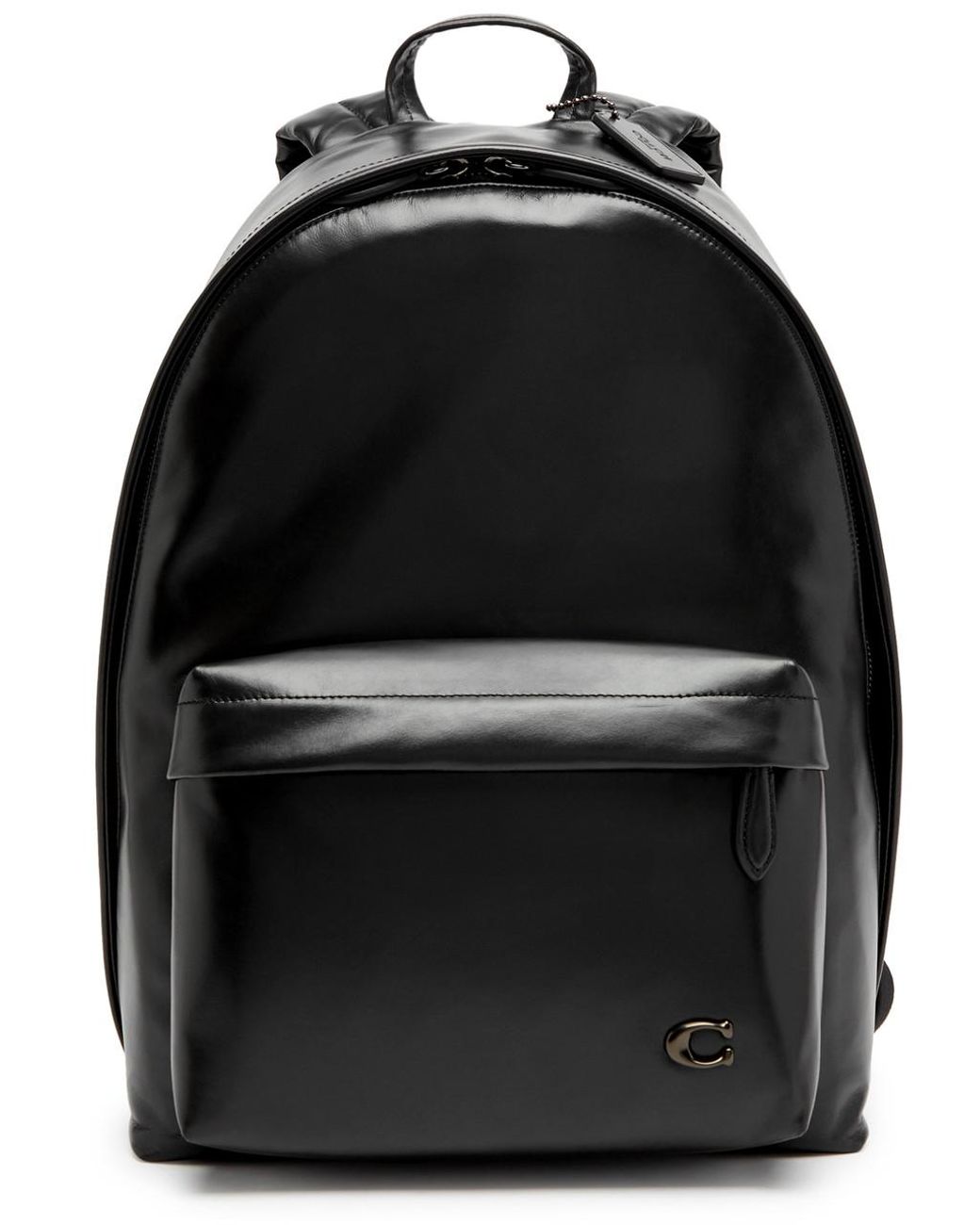 COACH Hall Leather Backpack in Black | Lyst