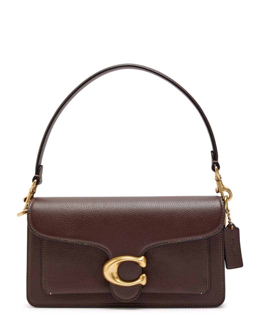 COACH Tabby 26 Grained Leather Shoulder Bag in Brown | Lyst