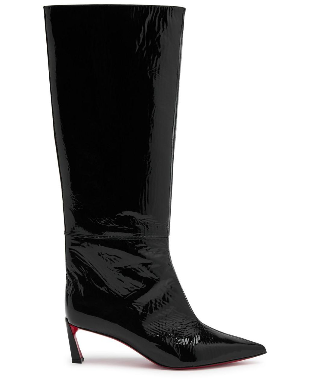 Christian Louboutin Condorocombo Botta 55 Patent-Leather Knee-High ...