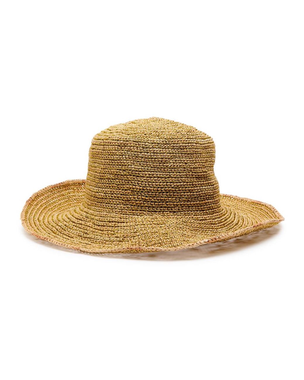 Sensi Studio Metallic Mouldable Straw Hat in Natural | Lyst UK