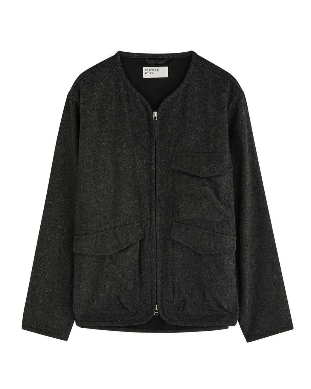 Universal Works Parachute Liner Woven Jacket in Black for Men | Lyst