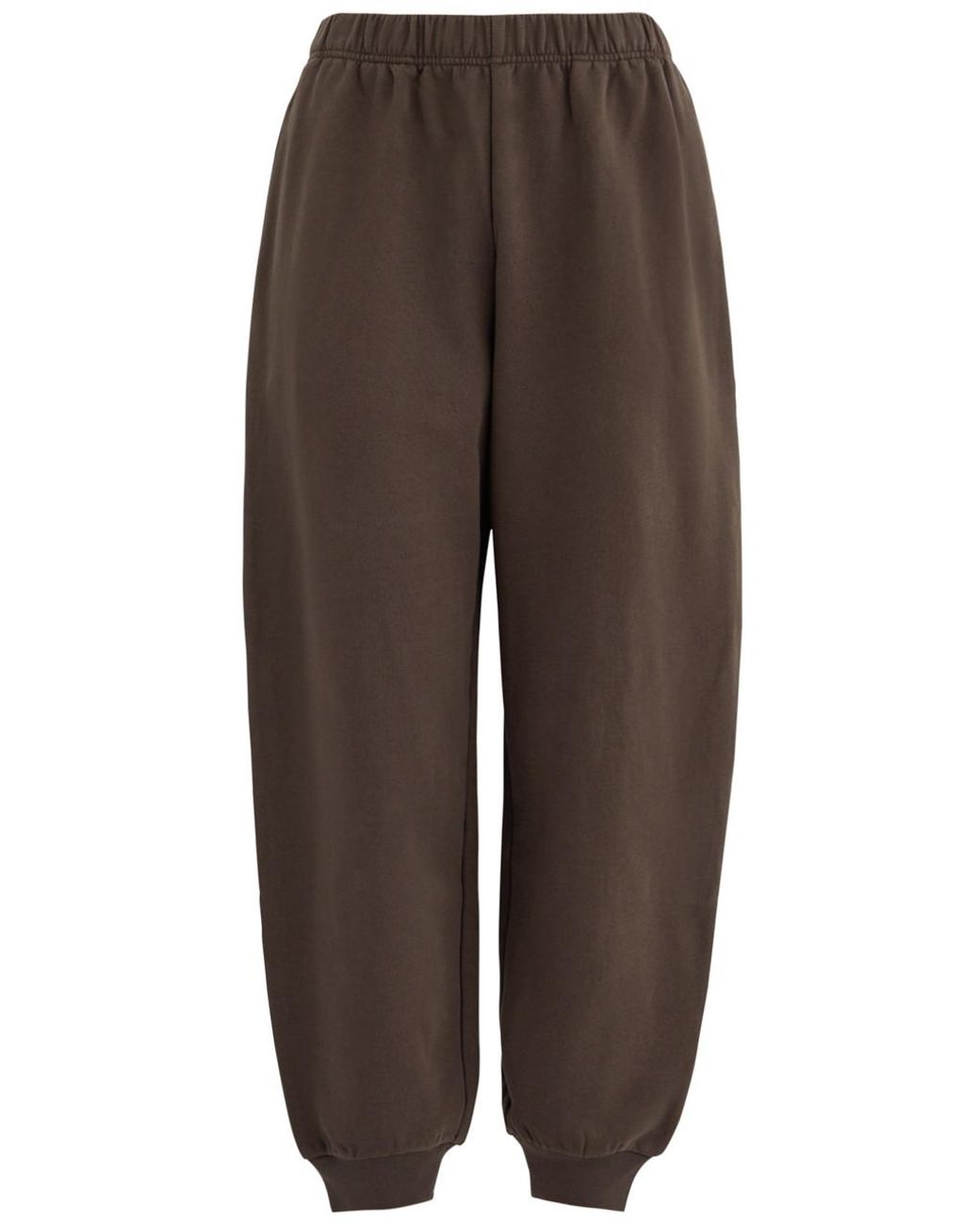 FRAME Travel Cotton-Blend Sweatpants in Brown | Lyst