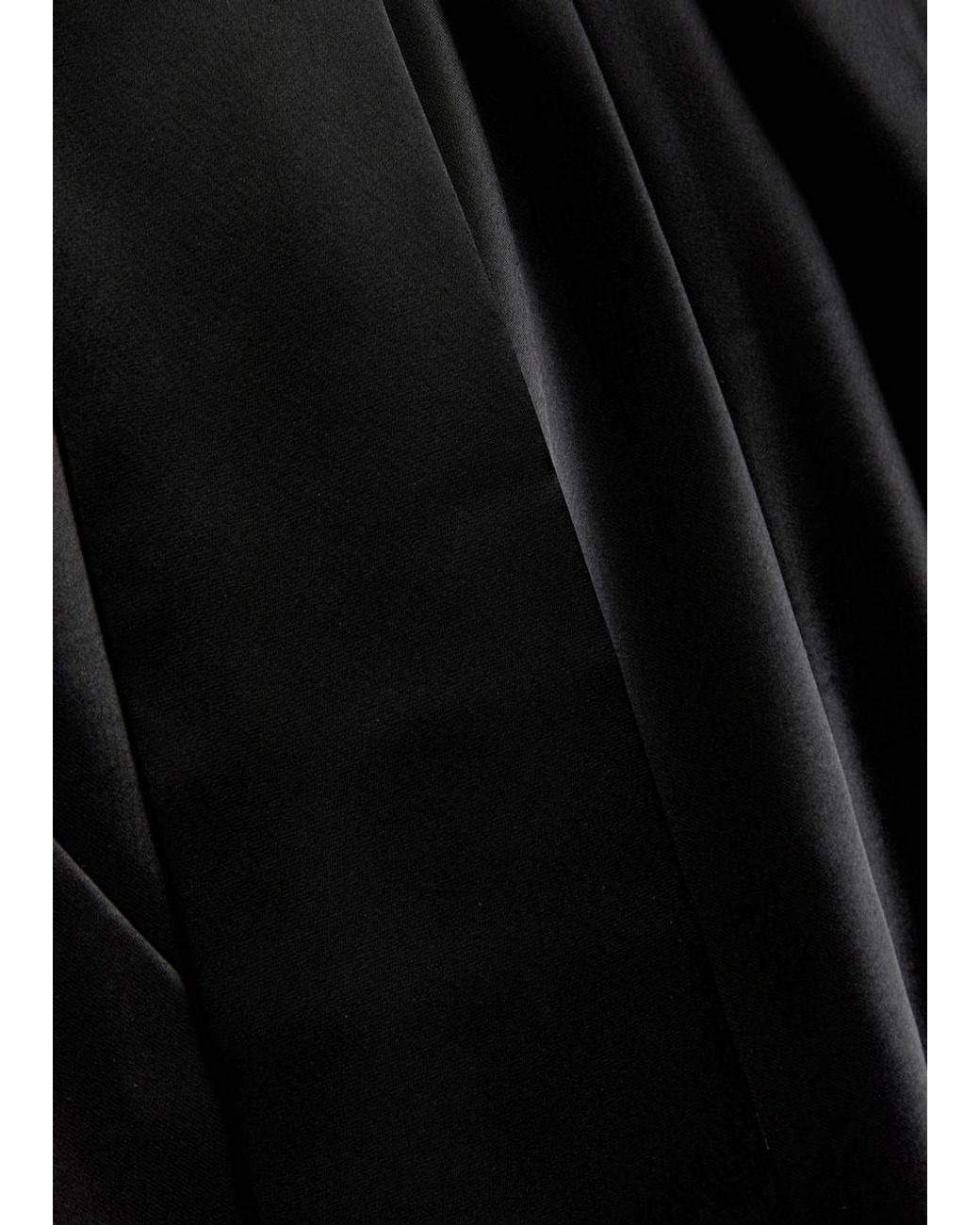 Galvan London Pandora Cascading Satin Gown in Black | Lyst