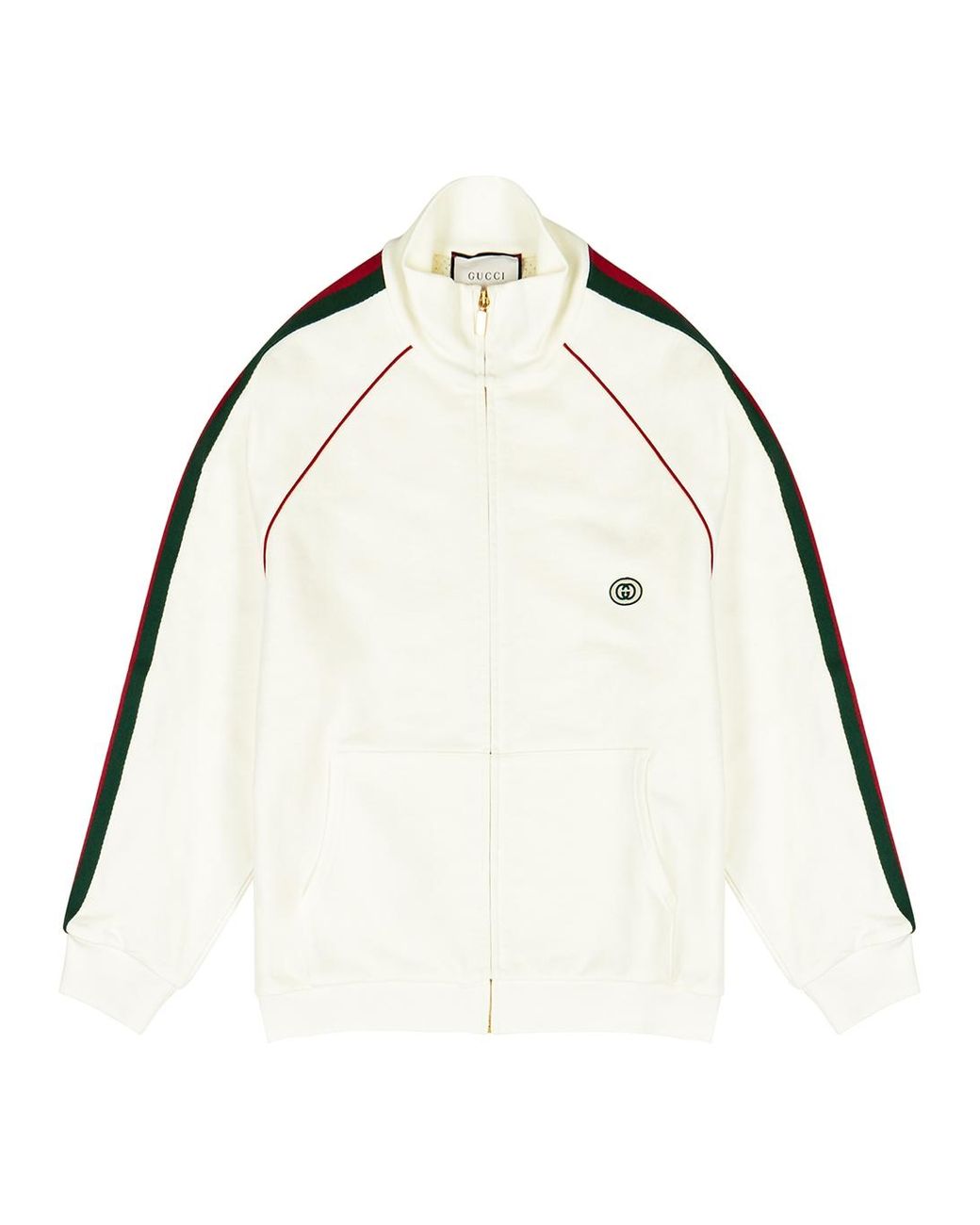 Gucci White Cotton Track Jacket in Natural for Men | Lyst