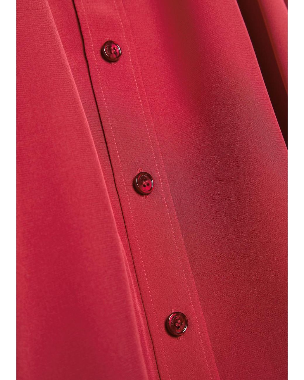 JOSEPH Joe Silk Blouse in Red | Lyst