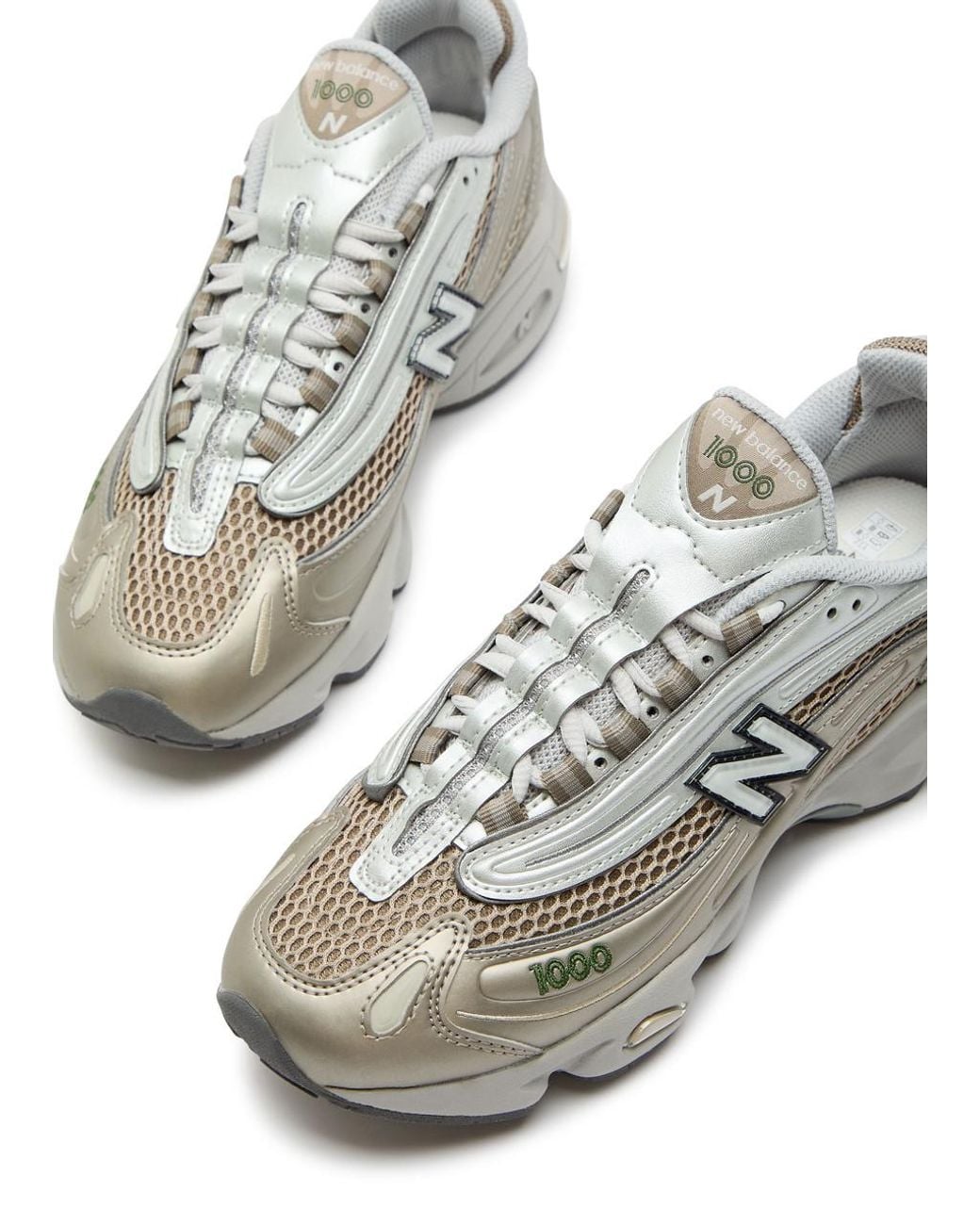 New Balance 1000 Panelled Mesh Sneakers in White | Lyst UK